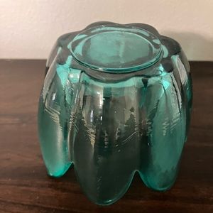 Accents | Glass Lotus Flower Shaped Bowl Votive Vintage Blenko Style ...